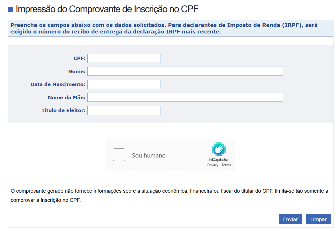 How to apply for CPF online (1st and 2nd copy)?